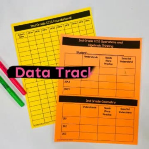 2nd Grade Math Assessments - 2nd Grade Math Worksheets - Math Data Tracker