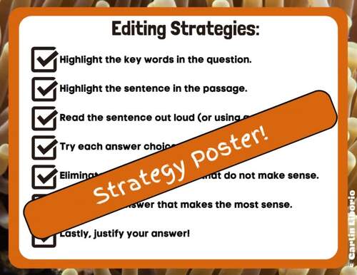 EOC- English II - EDITING Set #6 STAAR ELAR Practice with Biology ...