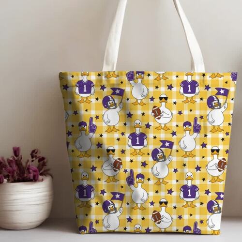 Silly Goose Football Seamless Digital Paper Pattern Minnesota Vikings ...