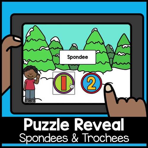 Winter Auditory Training: Spondees & Trochees Puzzle Reveal | TPT