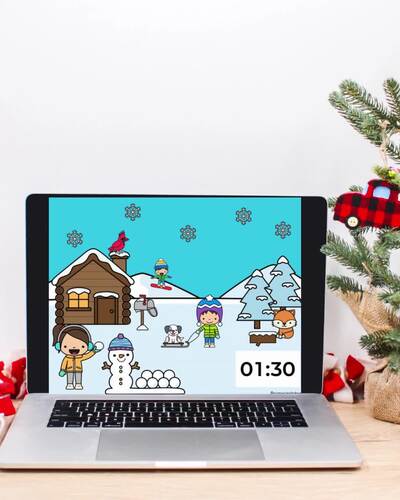 Winter Interactive Digital Mystery Slides for Observation, Counting ...