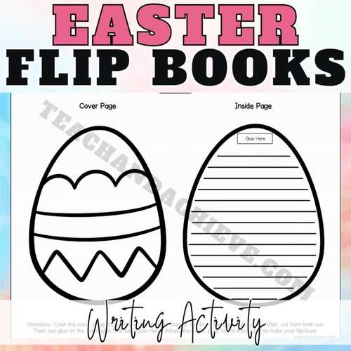 Easter Flip-Book, Easter Sunday School Printable Writing Activities ...