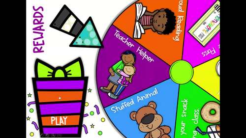 DIGITAL Spinning Wheel - Reward System by Bilingual Teacher Hive