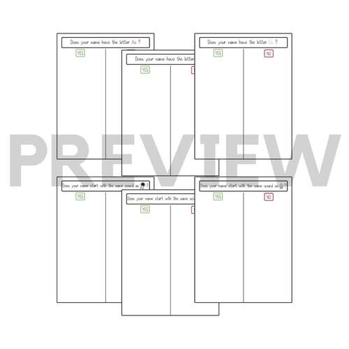 QUESTION OF THE DAY (OR WEEK) | My Name | Pocket Chart | Graphing Activity