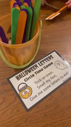 Halloween Letters Circle Time Game by Mrs Jackson's Little Learners
