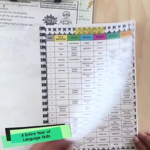 3rd Grade Grammar Review | Grammar and Punctuation Activities and Task ...