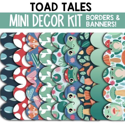 Spring Bulletin Borders / Spring Bulletin Board Decor / Frog Decor ...