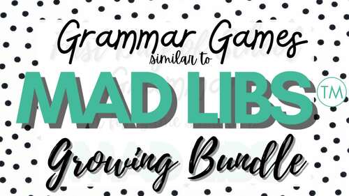 Mad Libs™ Style Grammar Activity BUNDLE! Fun Holiday Mad Libs™ Style ...