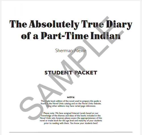 The Absolutely True Diary of a Part-Time Indian Novel Units® Student Packet