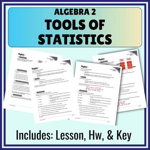 Tools of Statistics Guided Notes, Worksheets, Homework 10th-12th Grade ...