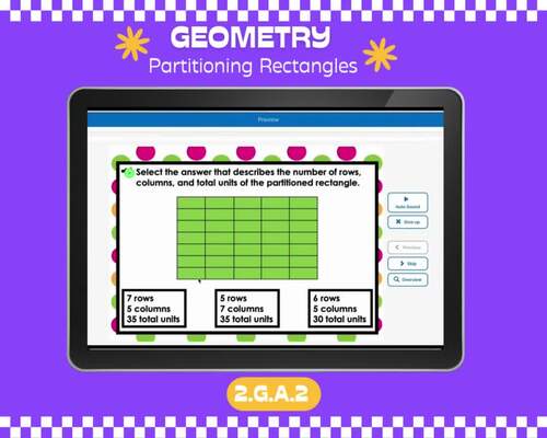 Partitioned Rectangles - 2.G.A.2 by Wanderlust Designer | TPT