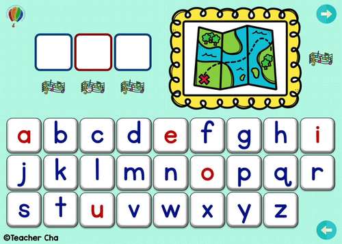 Literacy: Spelling CVC Words 5 - With Audio (BOOM Cards™ for Distance ...