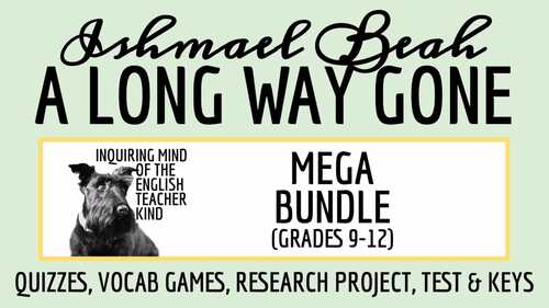 A Long Way Gone Quizzes, Vocab Games, Research Project, Test, and Keys ...