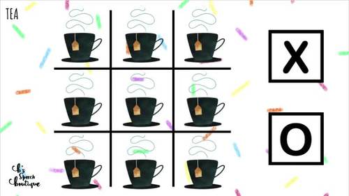 Tic Tac Toe Articulation | T Speech Sound Game | Apraxia | Backing