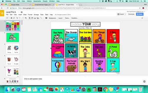 Digital Guided Reading Passages | Level A | Spring | Google Slides