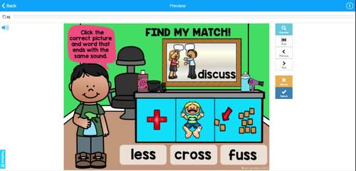 15 DOUBLE CONSONANT ENDINGS -LL. -SS, -FF and -ZZ FIND my MATCH BOOM CARDS™