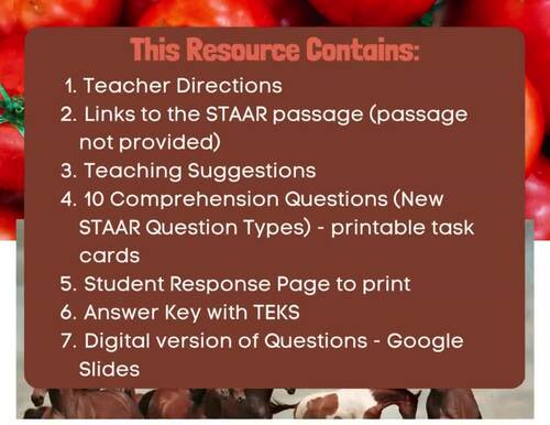 6th Gr.-Reading Comprehension-PAIRED Passages- STAAR New Question Types ...