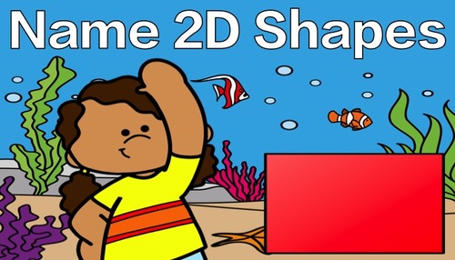 Name The 2D Shape: Under the Sea: Math Brain Break by Move and Groove Math