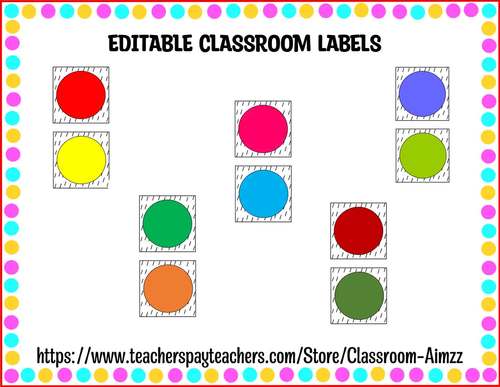 Printable Nametags, Student Name Tags,Editable Number Labels, Classroom ...