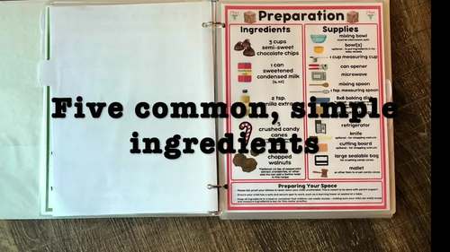 Peppermint Fudge Visual Recipe for Toddlers, Homeschool Holiday Activity