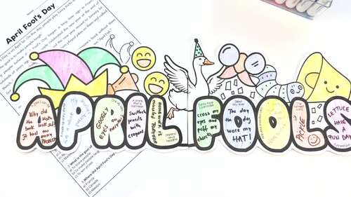 April Fool's Day SEL Writing Word Craft, Reading Comprehension ...