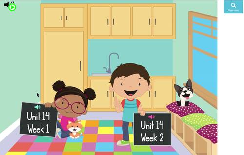 Level 1 Unit 14 Trick Word Fluency Practice BOOM CARDS™ Decodable Text