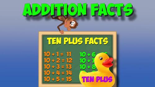 Addition Facts Song sums Between 10 And 20 Don t Say 5 teen 