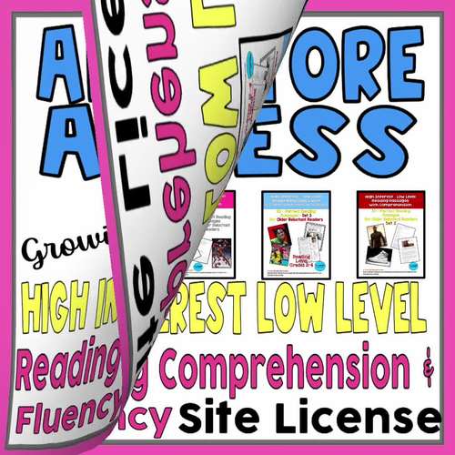 Hi Lo Reading Comprehension & Fluency for Older Students ALL STORE ...