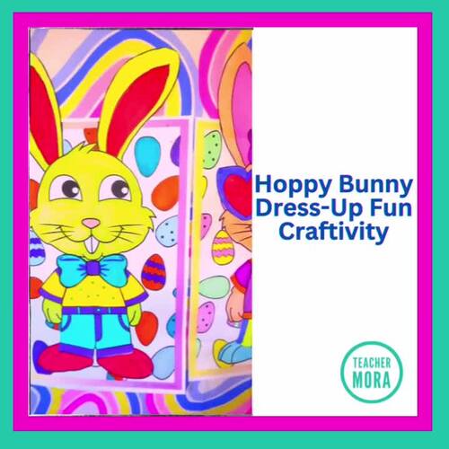 Bunny Dress-Up Craft | Spring Cut and Paste Activity | Build-a-Bunny Craft