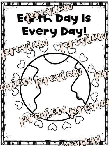 Earth Day Writing Paper by Anh Huynh | TPT