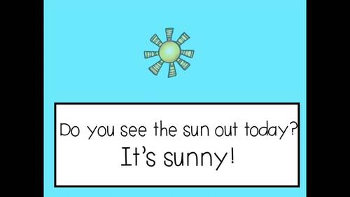 Weather Poem / Song & Video With Writing & Sequencing Activities & More