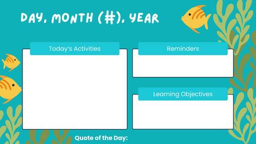 Seasonal Daily Agenda Templates by Hey Ms. Parker | TPT