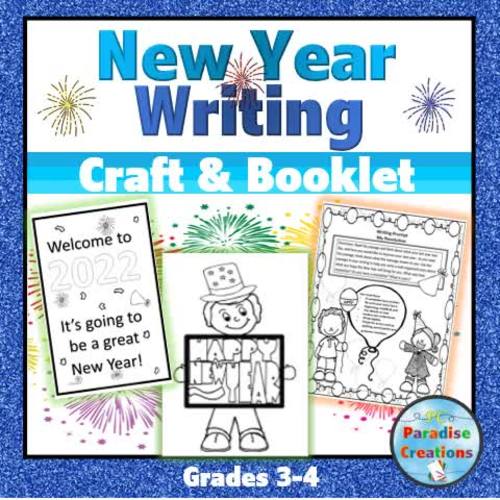 NEW YEAR 2022 Writing Activities by Paradise Creations | TpT