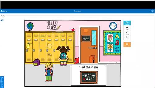 Back to School Scavenger Hunt and WH Question Scene Hall Boom Cards™