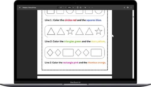 Number Tracing 1-20 & Shape Patterns Packet | Pre-K & Kindergarten Math ...