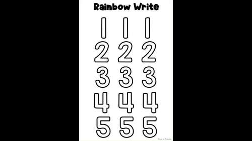 Numbers 1-5 Math Mini Book by Elisa Pena - Down in Primary | TPT