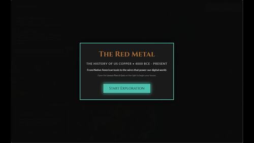 US History: Copper Mining Industry Interactive Map & Timeline Activity