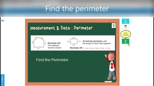 Find the perimeter | Boom card by SG Math Guru | TPT