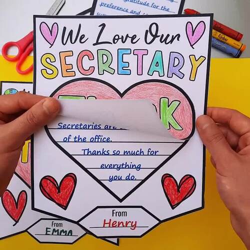 Secretary Appreciation Day Thank You Cards, Administrative ...