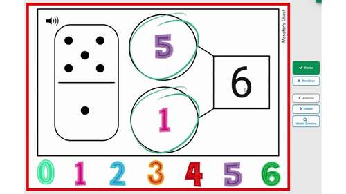 Number Bonds Boom Cards Composing and Decomposing Numbers to 10 Domino