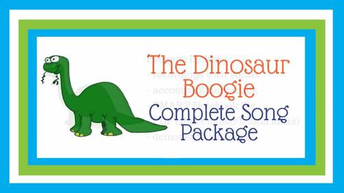 Dinosaur Song & Dance Activity Includes mp3s, Music, Lessons, SMART & Video
