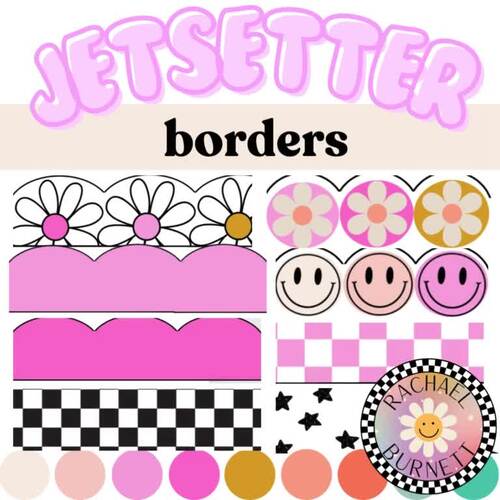 Borders // Jetsetter ️ // Palm Springs Themed Classroom Decor | TPT