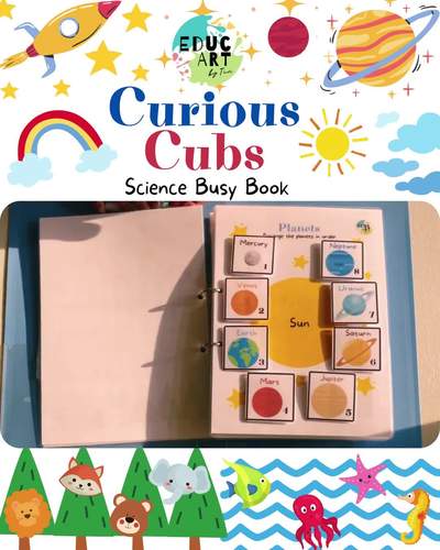 SCIENCE BUSY BOOK / LAMINATED VELCRO ACTIVITY / LEARNING BINDER | TPT