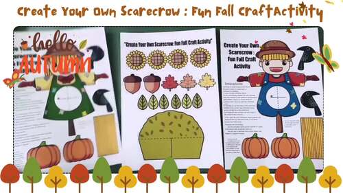 Create Your Own Scarecrow Craft Fall Craft for Kids Farm Activity ...