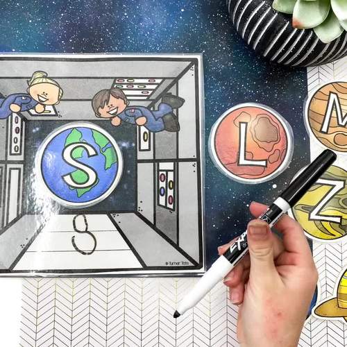 Astronaut Writing Activity Alphabet Planets - Space Alphabet Literacy ...