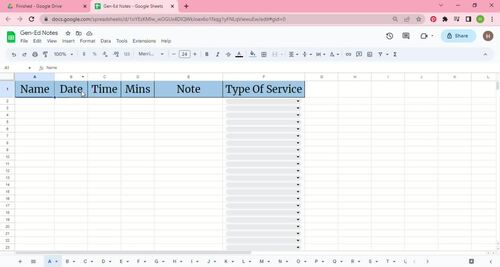 School Counseling and Social Work Note Template For Gen-Ed Students