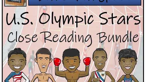 U.S. Olympic Stars Close Reading Comprehension Bundle | 5th Grade & 6th ...