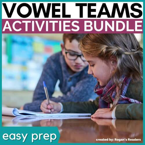 Vowel Teams Activities - Vowel Combinations Bundle - Long Vowels
