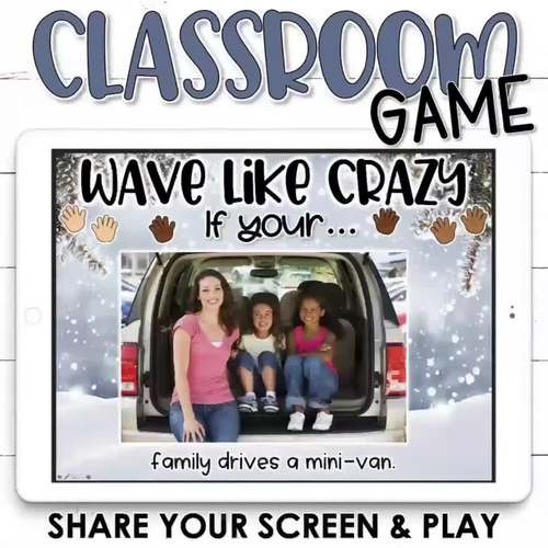 Seasonal Classroom Games & Writing Prompts | Digital Morning Meeting Slides