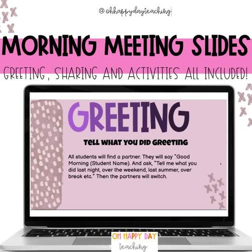 Morning Meeting Bundle. by Oh Happy Day Teaching | TpT